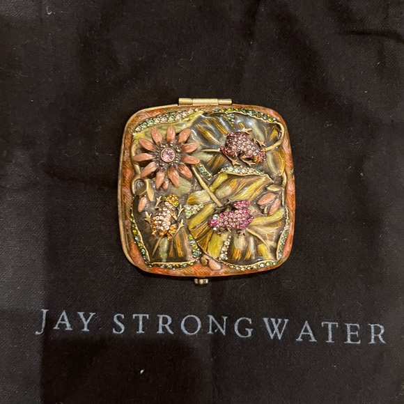 Jay Strongwater | Accessories | Jay Strongwater Double Mirror Compact ...
